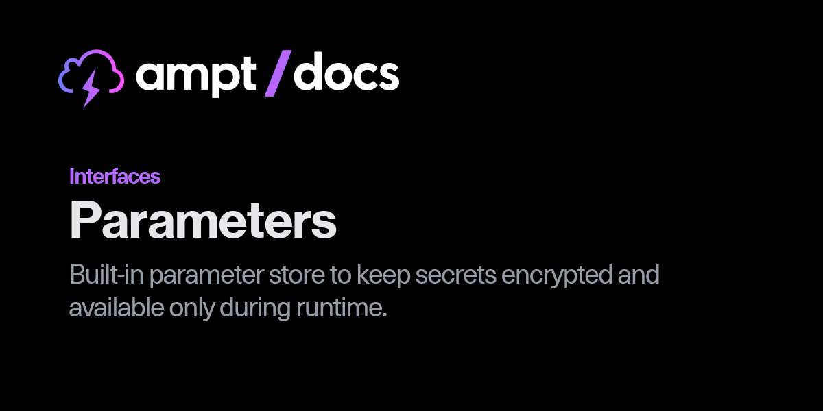 Parameters - Ampt